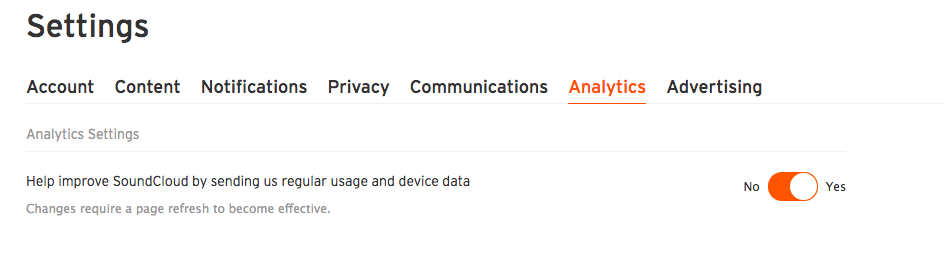 Analytics Settings – SoundCloud Help Center