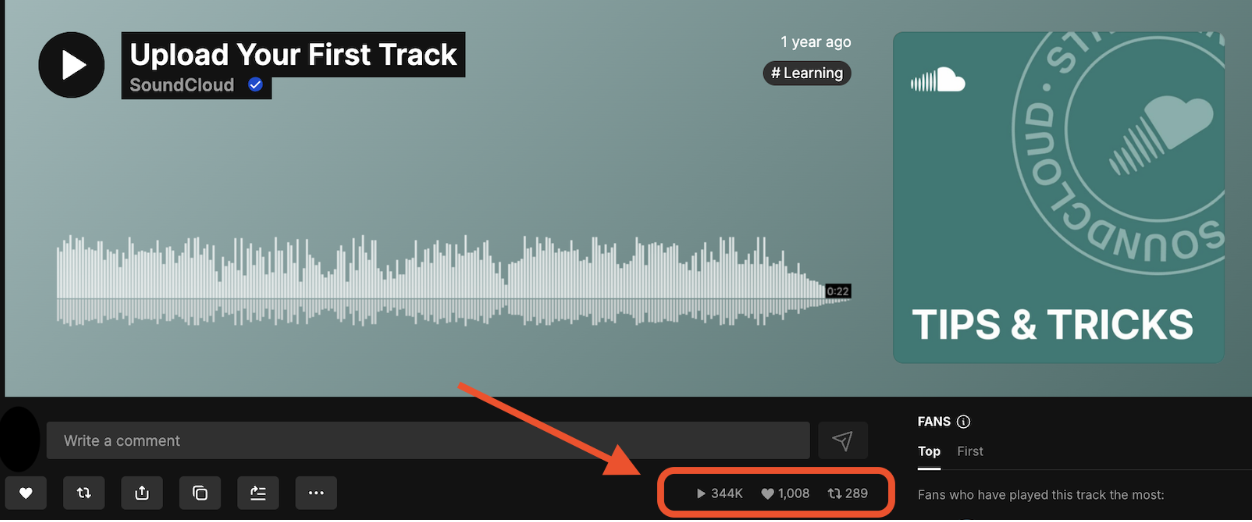 Fondamenti di Insights – SoundCloud Help Center